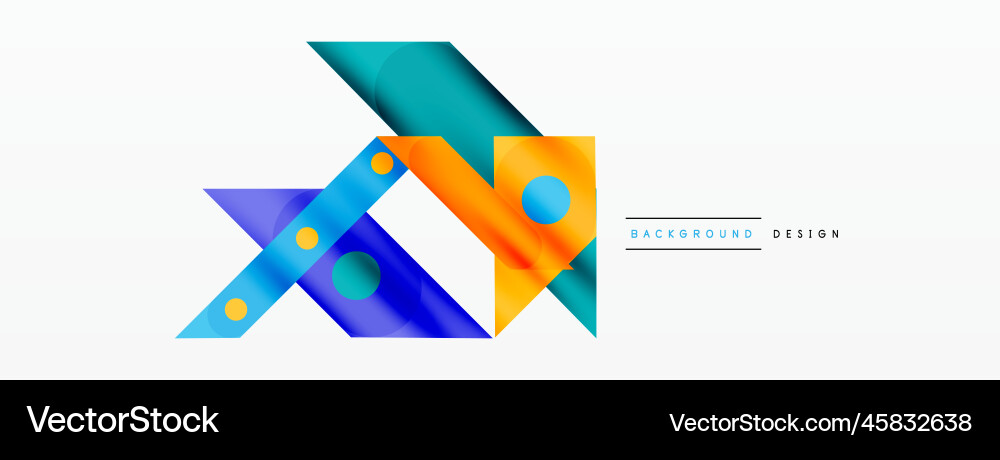 Color overlapping stripes background colorful Vector Image