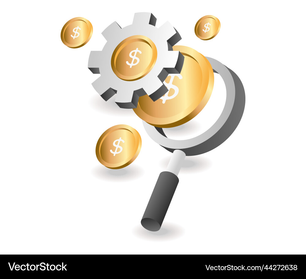 Flat isometric concept business process of making Vector Image