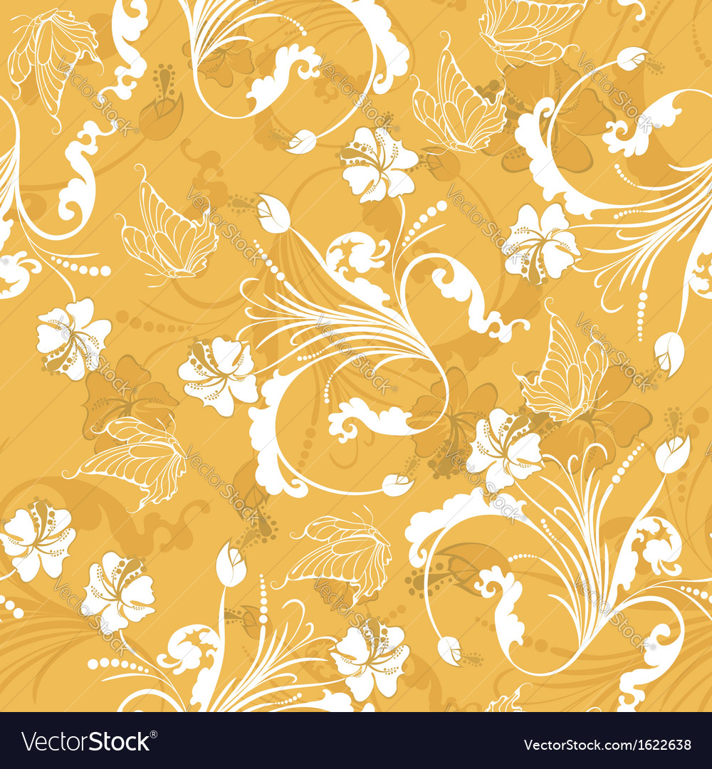 Floral seamless Royalty Free Vector Image - VectorStock