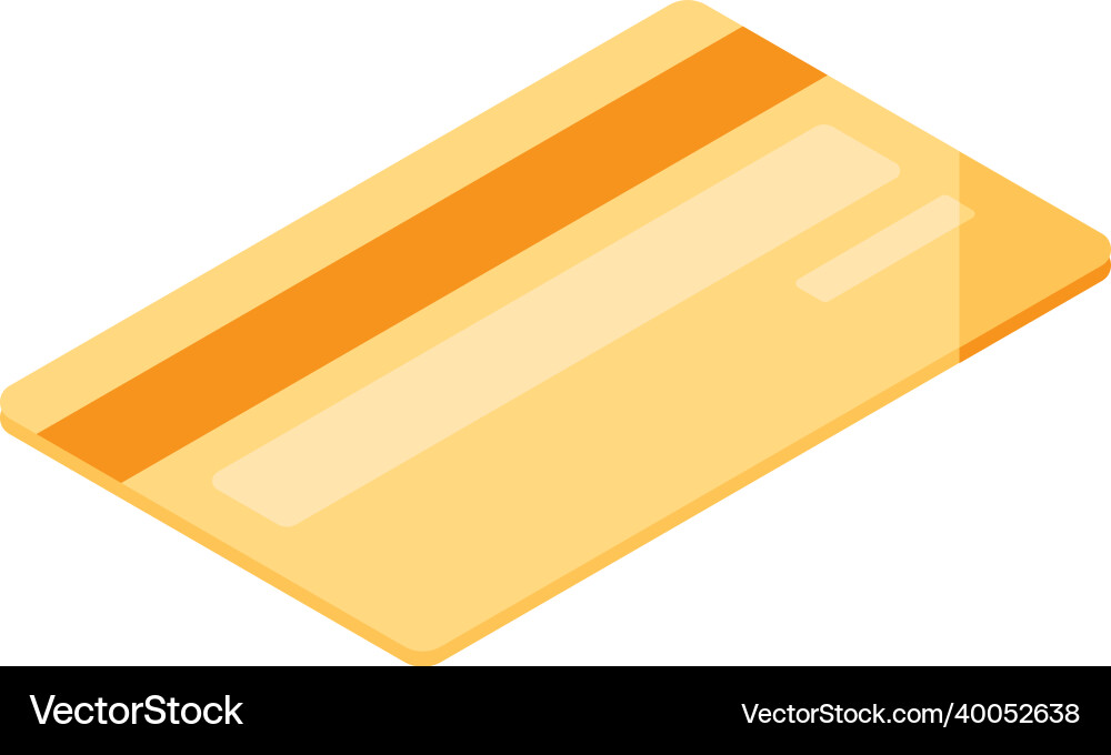 Golden credit card Royalty Free Vector Image - VectorStock