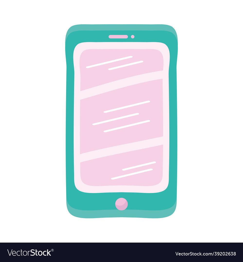 Isolated digital smartphone Royalty Free Vector Image