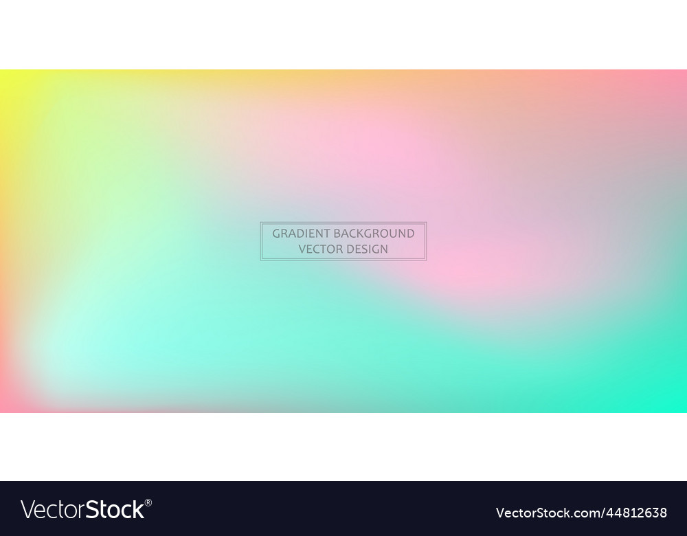 Panoramic web template multicolor gradient Vector Image