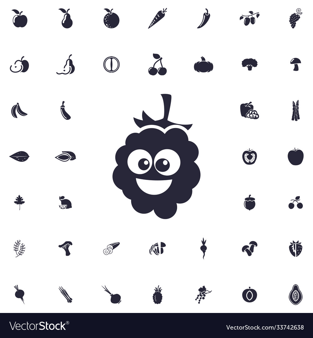 Raspberry icon Royalty Free Vector Image - VectorStock