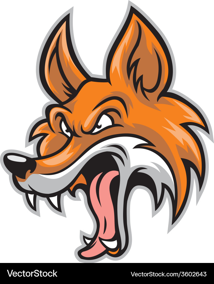 Cartoon of bad fox Royalty Free Vector Image - VectorStock