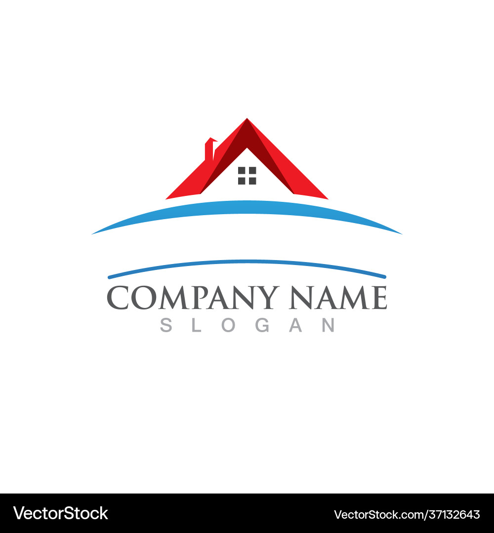 Home and house property construction logo Vector Image