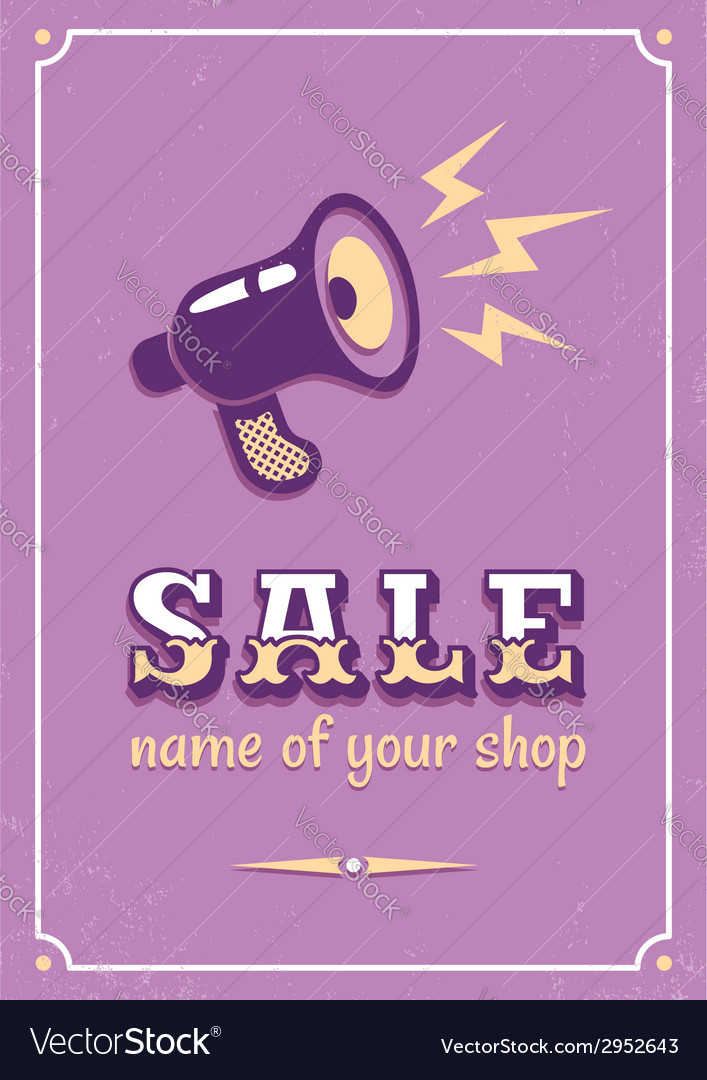 Sale megaphone Royalty Free Vector Image - VectorStock