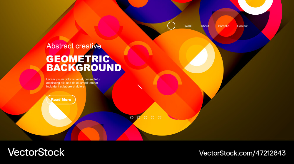 Simple circles and round elements pattern Vector Image
