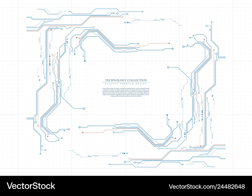 Abstract digital technology futuristic Royalty Free Vector