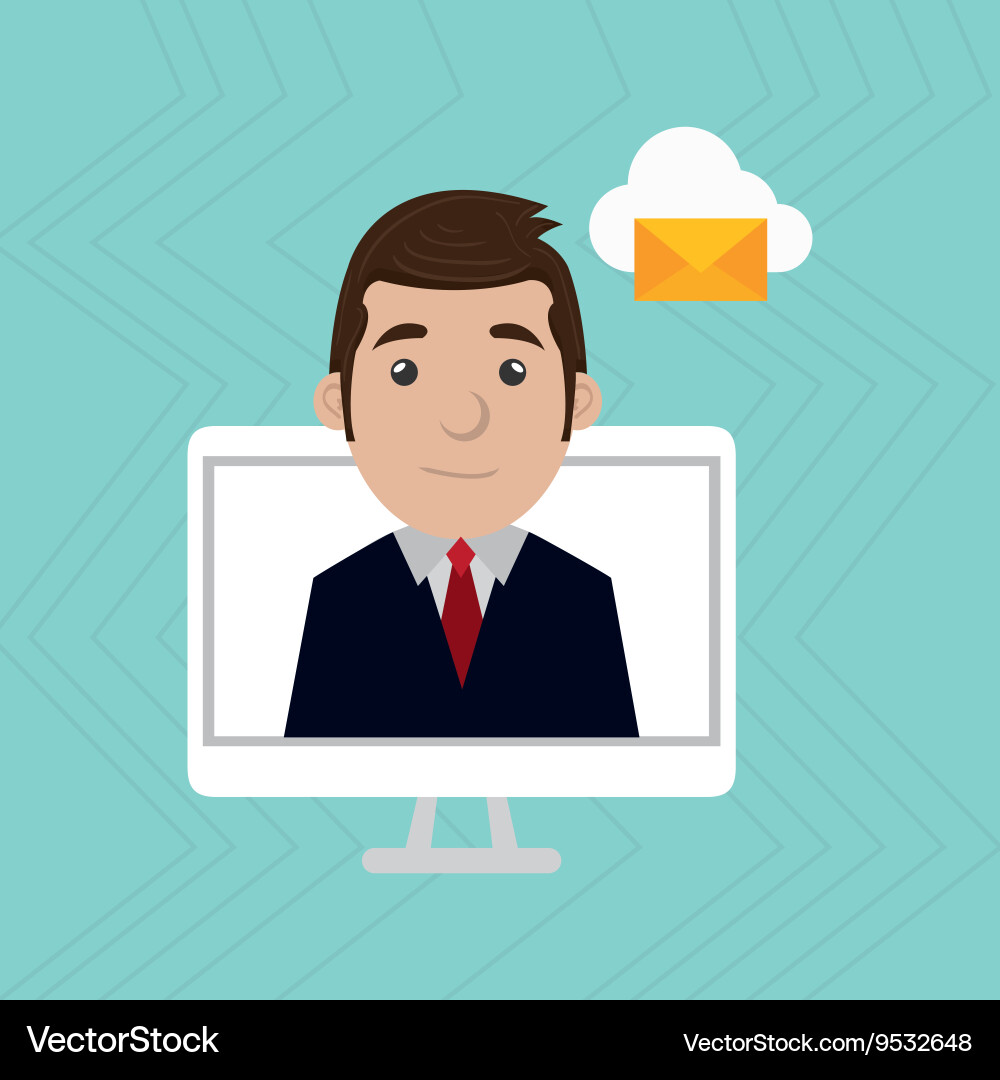 Businessperson avatar design Royalty Free Vector Image
