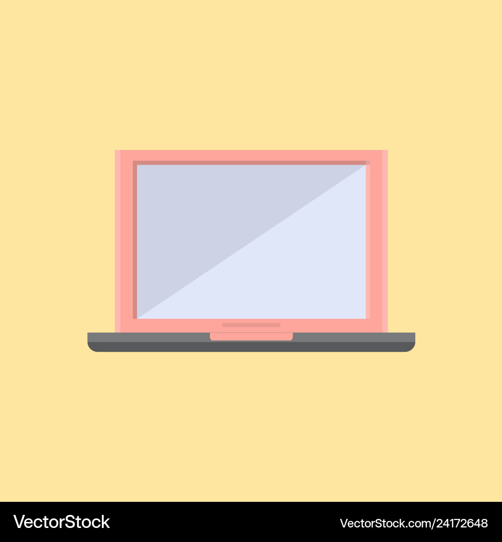 Laptop icon set great flat icons use Royalty Free Vector