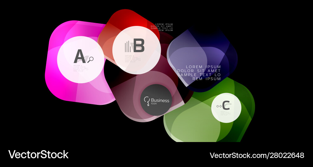 Modern advertising concept for wallpaper design Vector Image