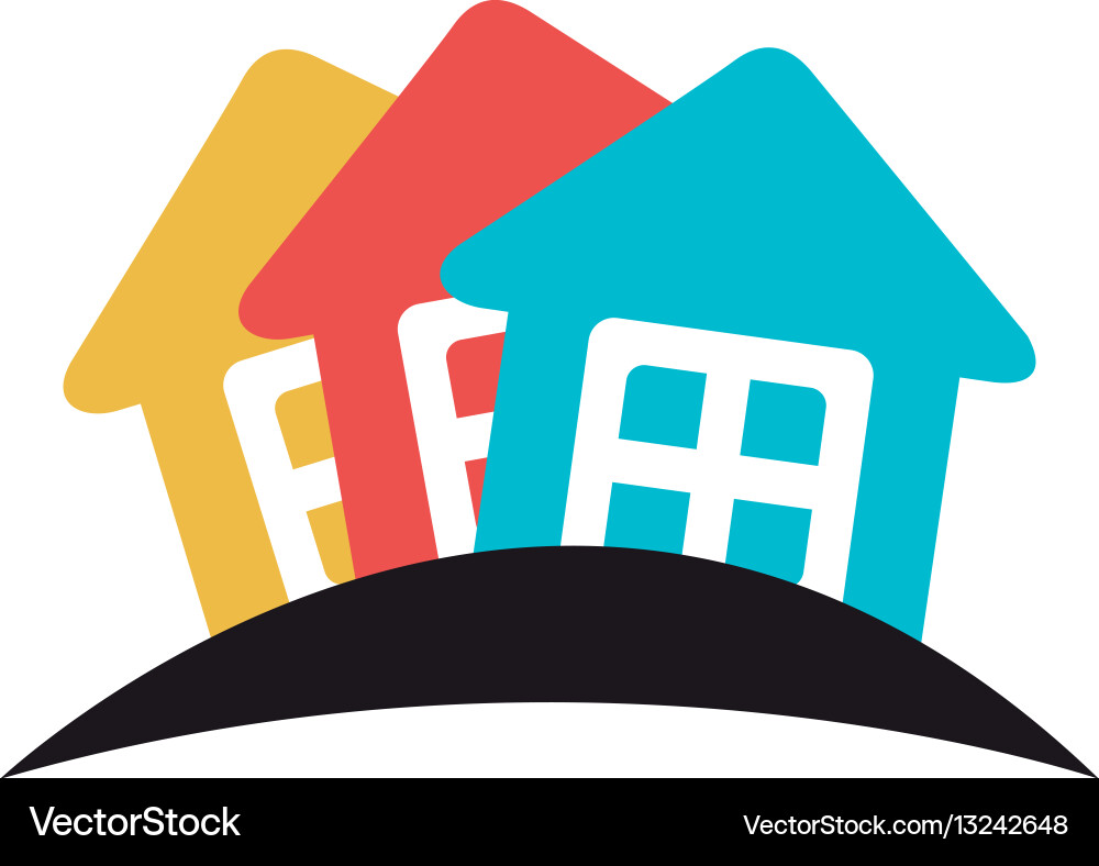 Real estate house icon Royalty Free Vector Image