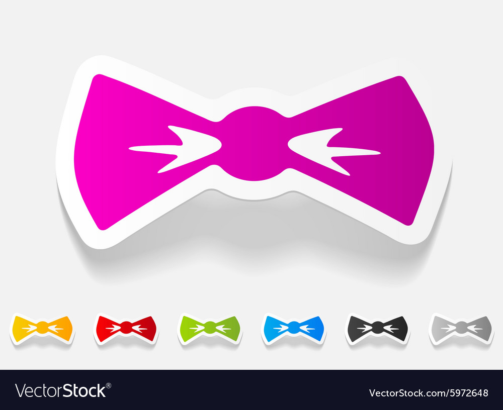 Realistic design element bow tie Royalty Free Vector Image