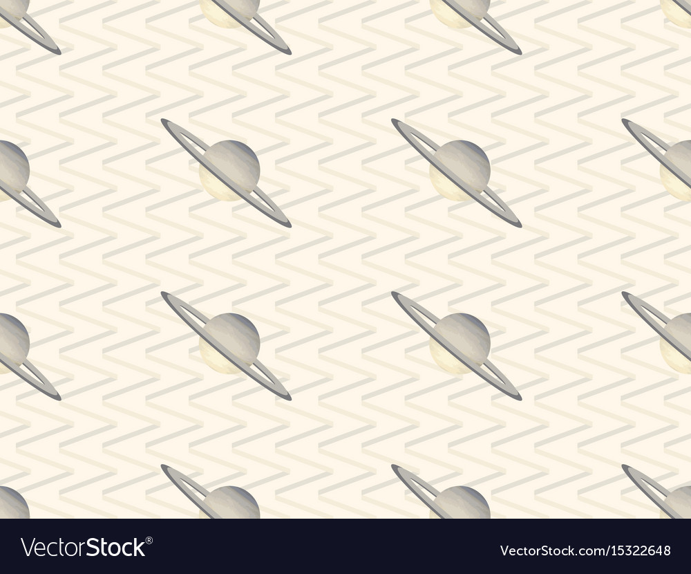 Saturn seamless pattern background Royalty Free Vector Image