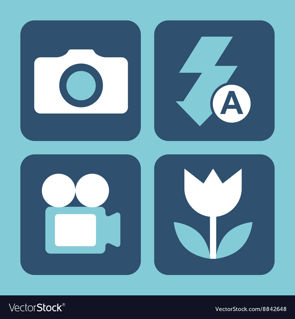 Settings camera design Royalty Free Vector Image
