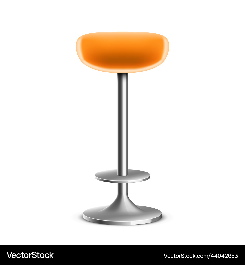 3d realistic chair for bar or restaurant front Vector Image