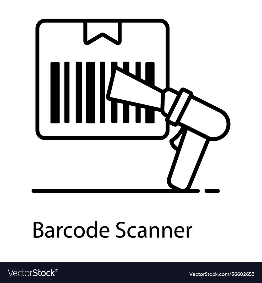 Barcode scanner Royalty Free Vector Image - VectorStock