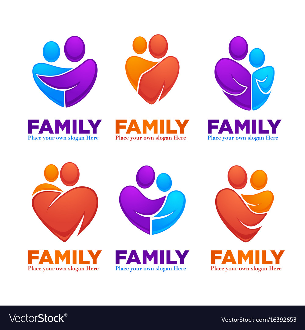 Happy family people man woman kids and Royalty Free Vector