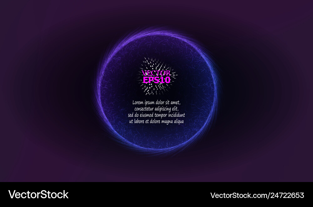 Liquid dynamic flow of swirling luminous Vector Image