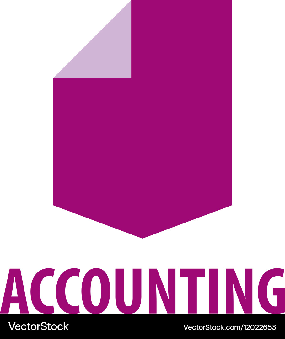 Logo accounting Royalty Free Vector Image - VectorStock