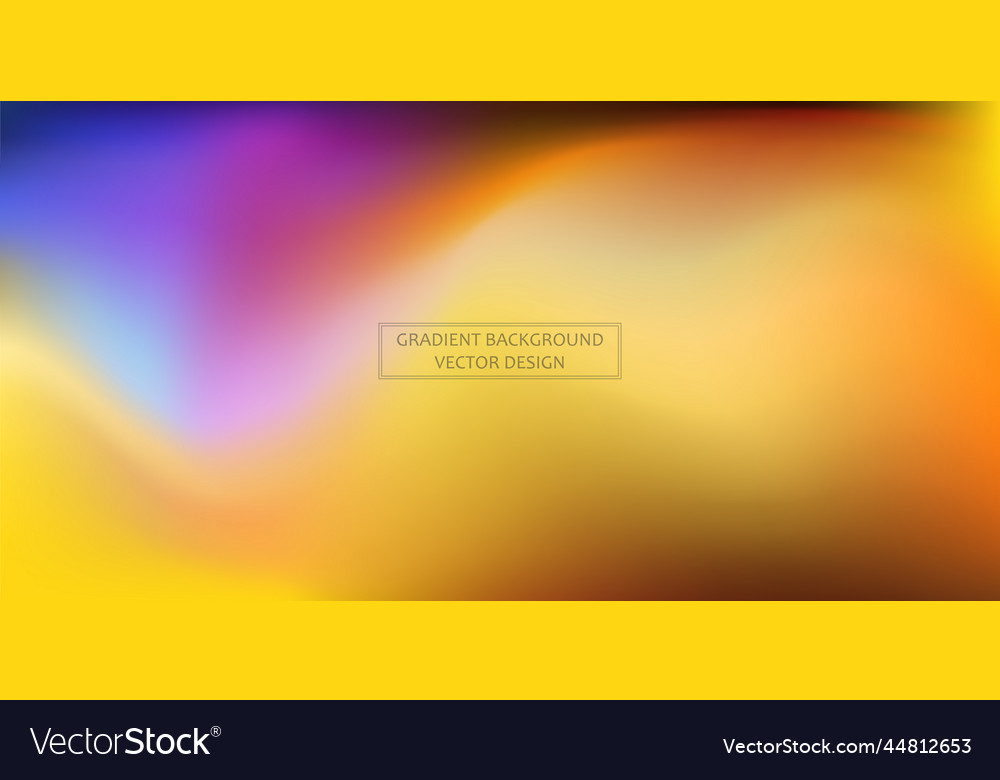 Panoramic web template multicolor gradient Vector Image
