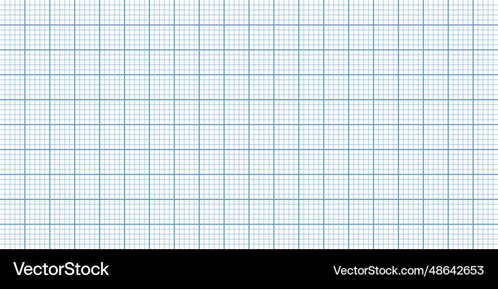 Sheet of graph paper with grid millimeter Vector Image