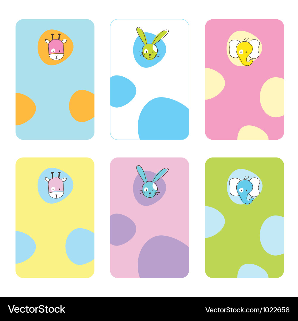 Cute birthday gift tags Royalty Free Vector Image