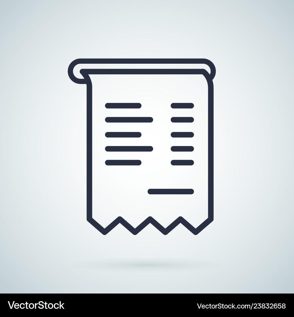 Invoice icon symbol business Royalty Free Vector Image