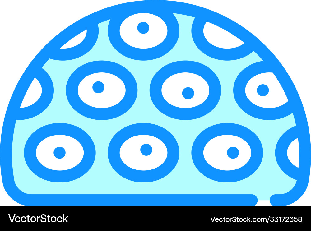Marine reef color icon isolated Royalty Free Vector Image