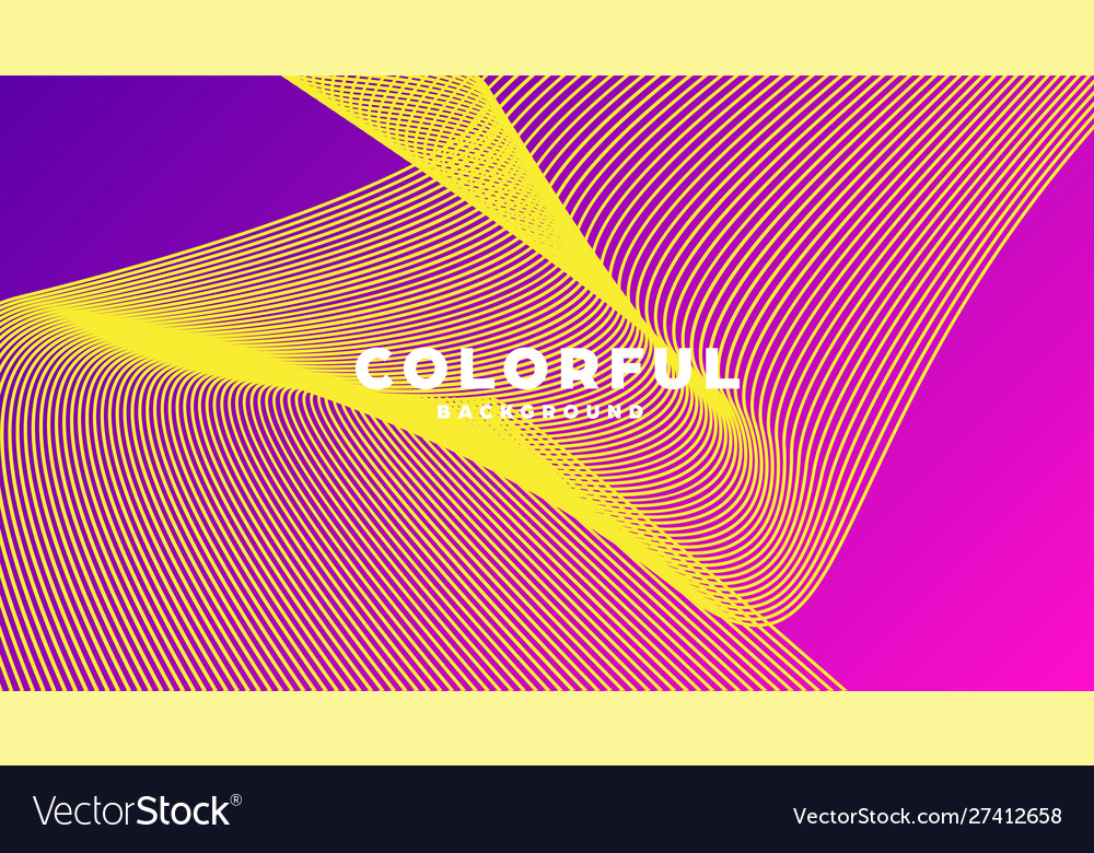 Modern minimal colorful abstract background lines Vector Image