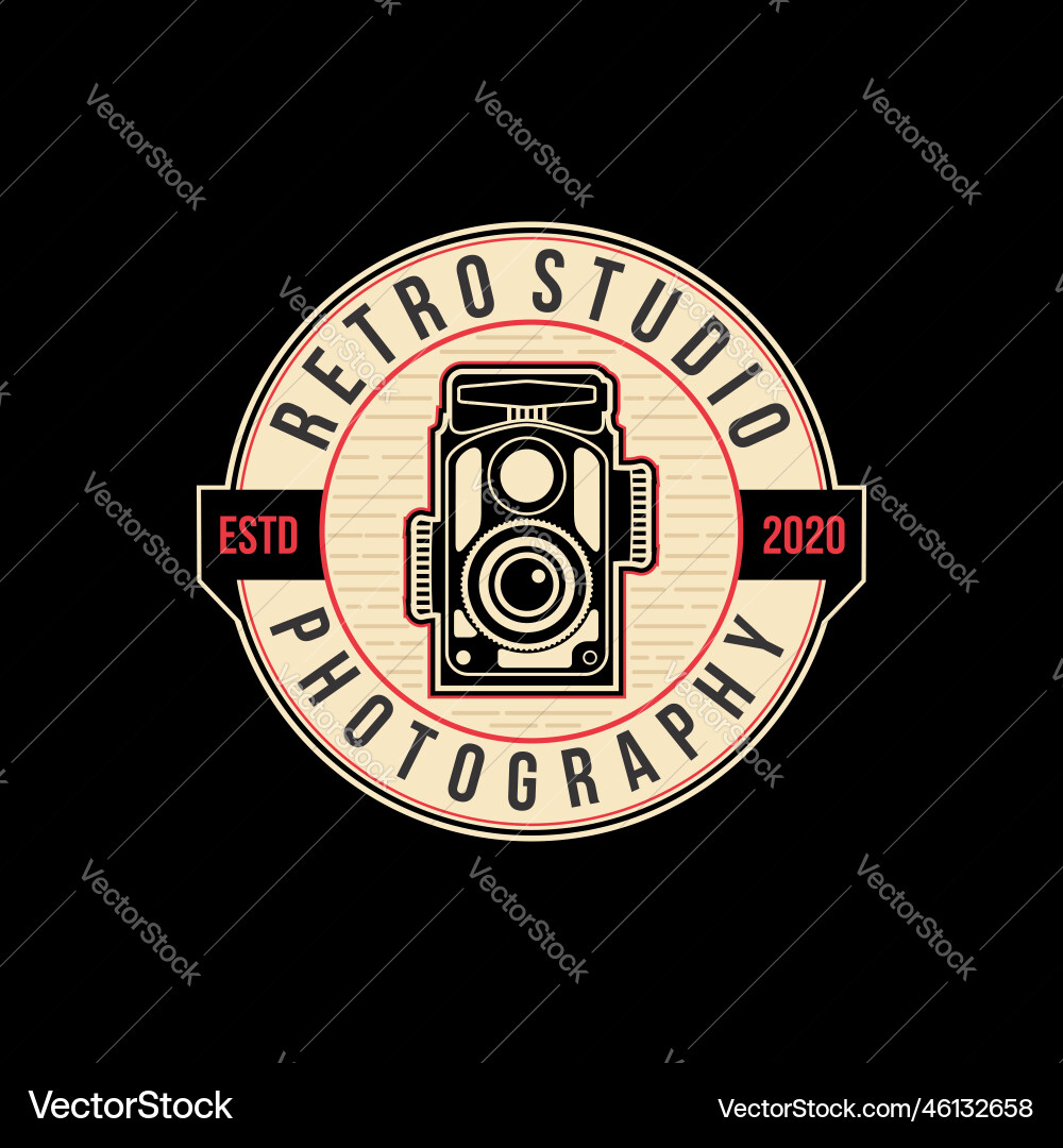 Photography symbol creative logo Royalty Free Vector Image