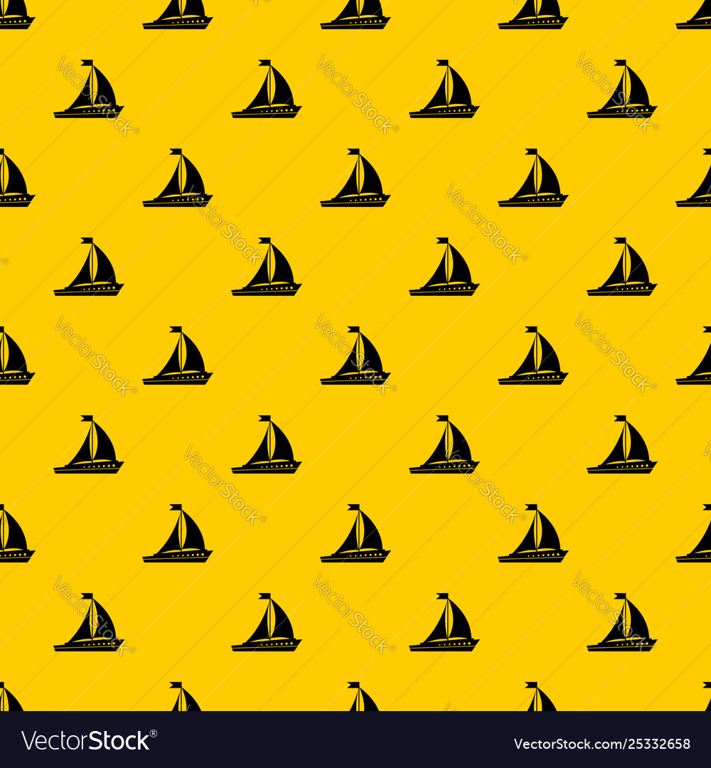 Sailing ship pattern Royalty Free Vector Image