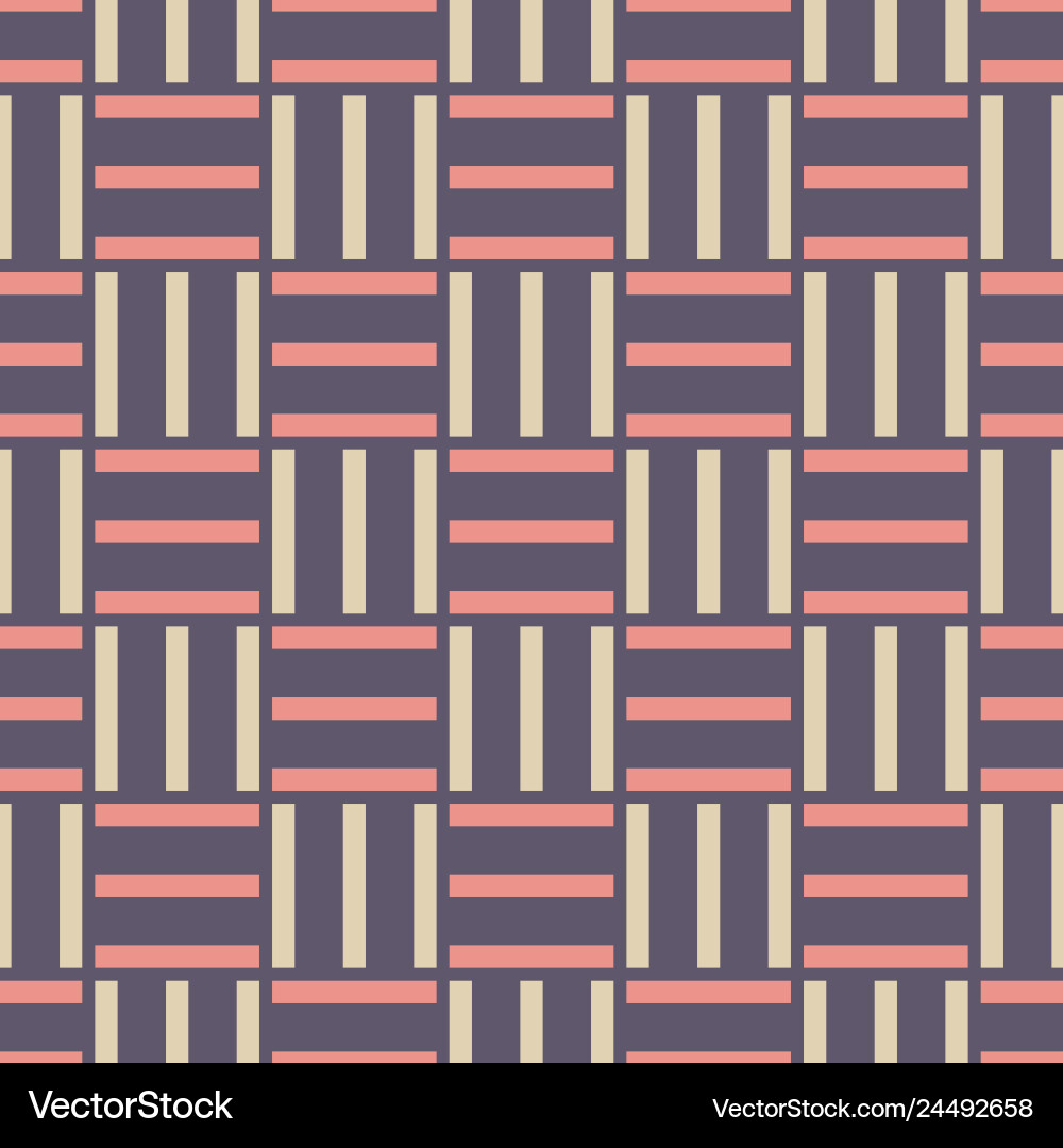 Seamless pattern of striped squares Royalty Free Vector