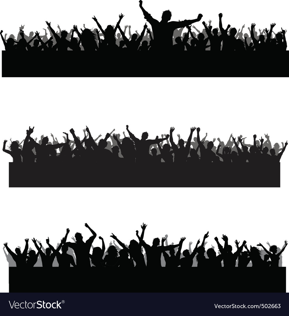 Crowd scenes Royalty Free Vector Image - VectorStock