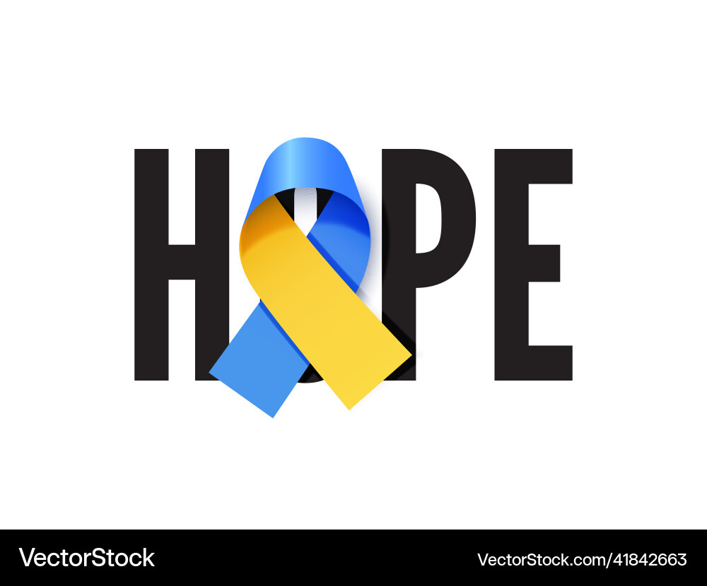 Help ukraine support people concept Royalty Free Vector