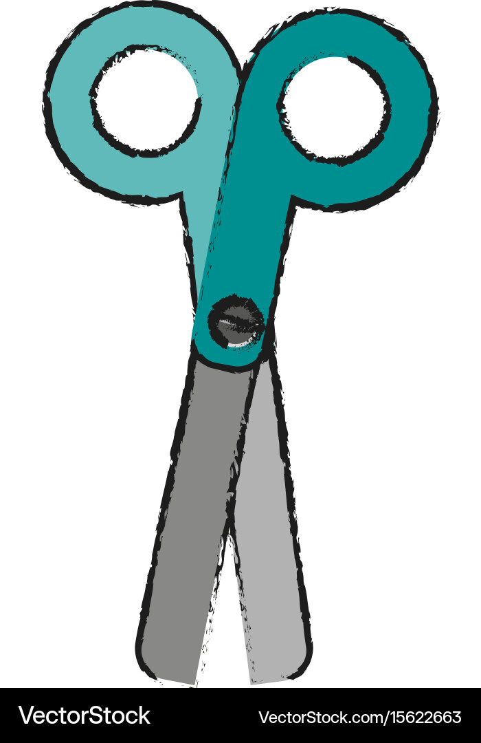 Scissors school supply icon image Royalty Free Vector Image