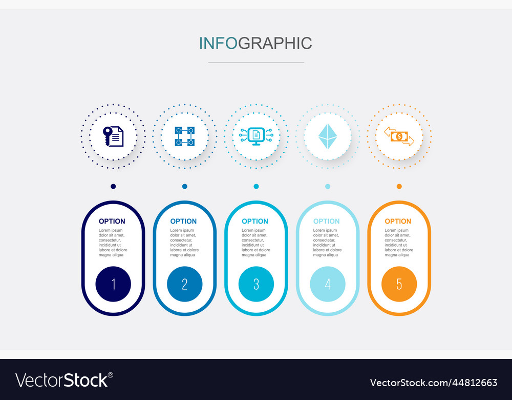 Smart contract blockchain protocol ethereum Vector Image