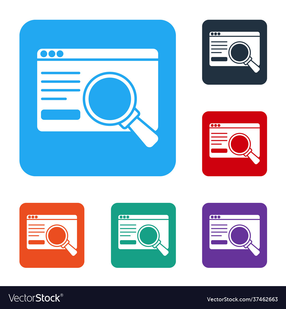 White ui or ux design icon isolated on Royalty Free Vector