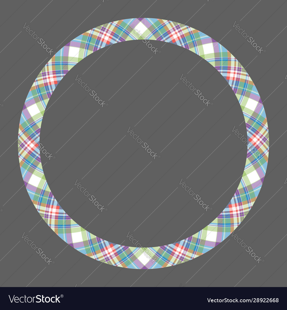 Circle borders and frames round border pattern Vector Image