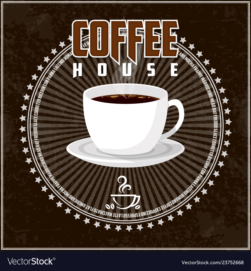 Coffee theme Royalty Free Vector Image - VectorStock
