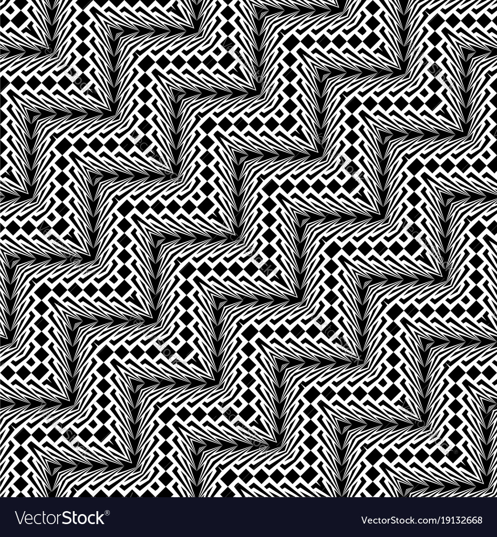 Design seamless monochrome zigzag pattern Vector Image