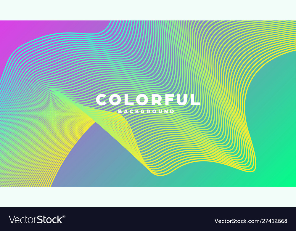 Modern minimal colorful abstract background lines Vector Image