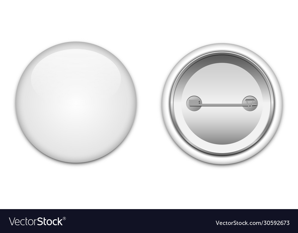 Button pin Royalty Free Vector Image - VectorStock
