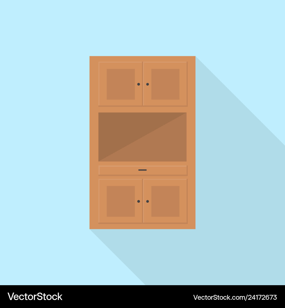 Cabinet icon set great flat icons use Royalty Free Vector