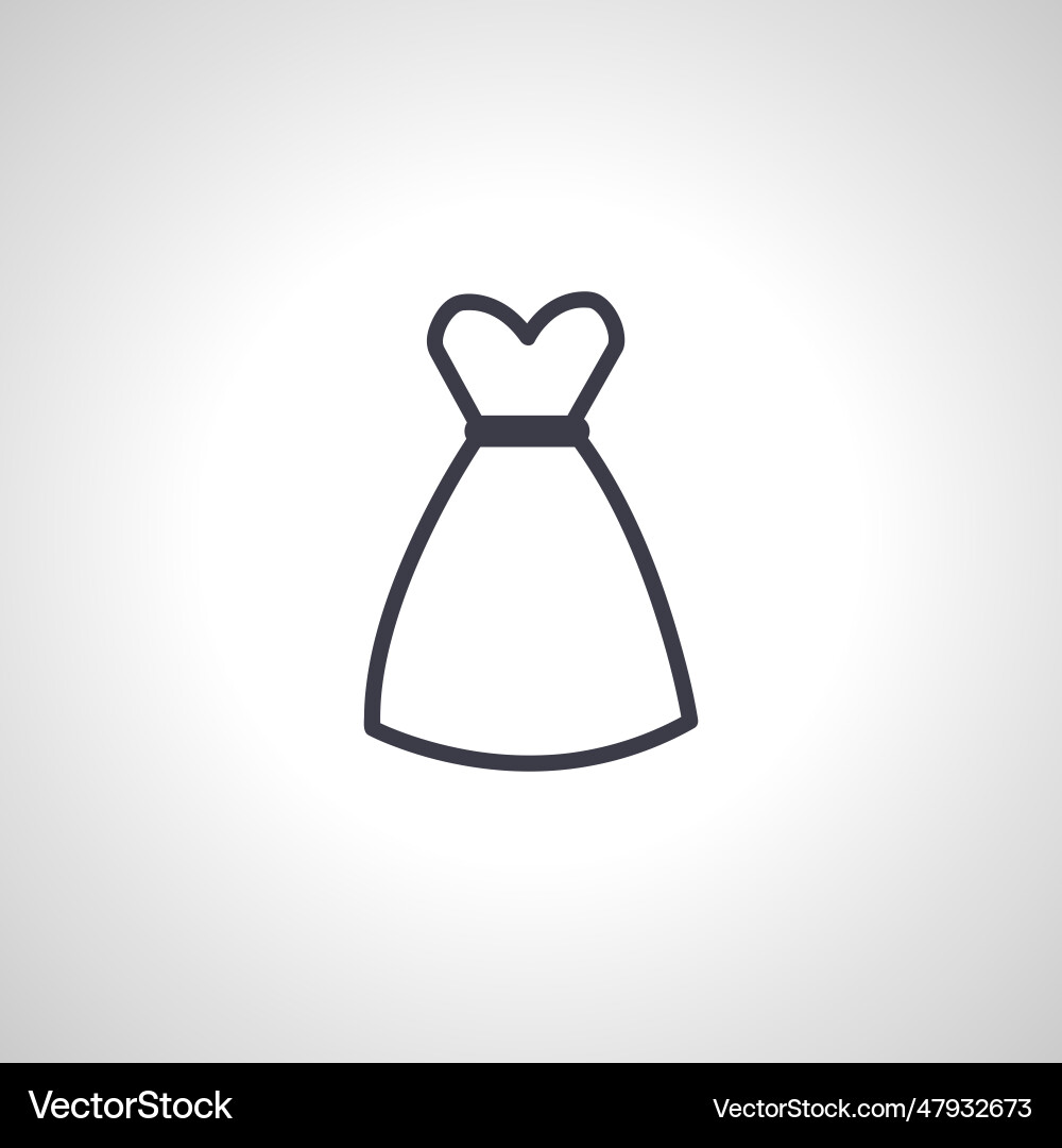 Dress icon wedding icon Royalty Free Vector Image
