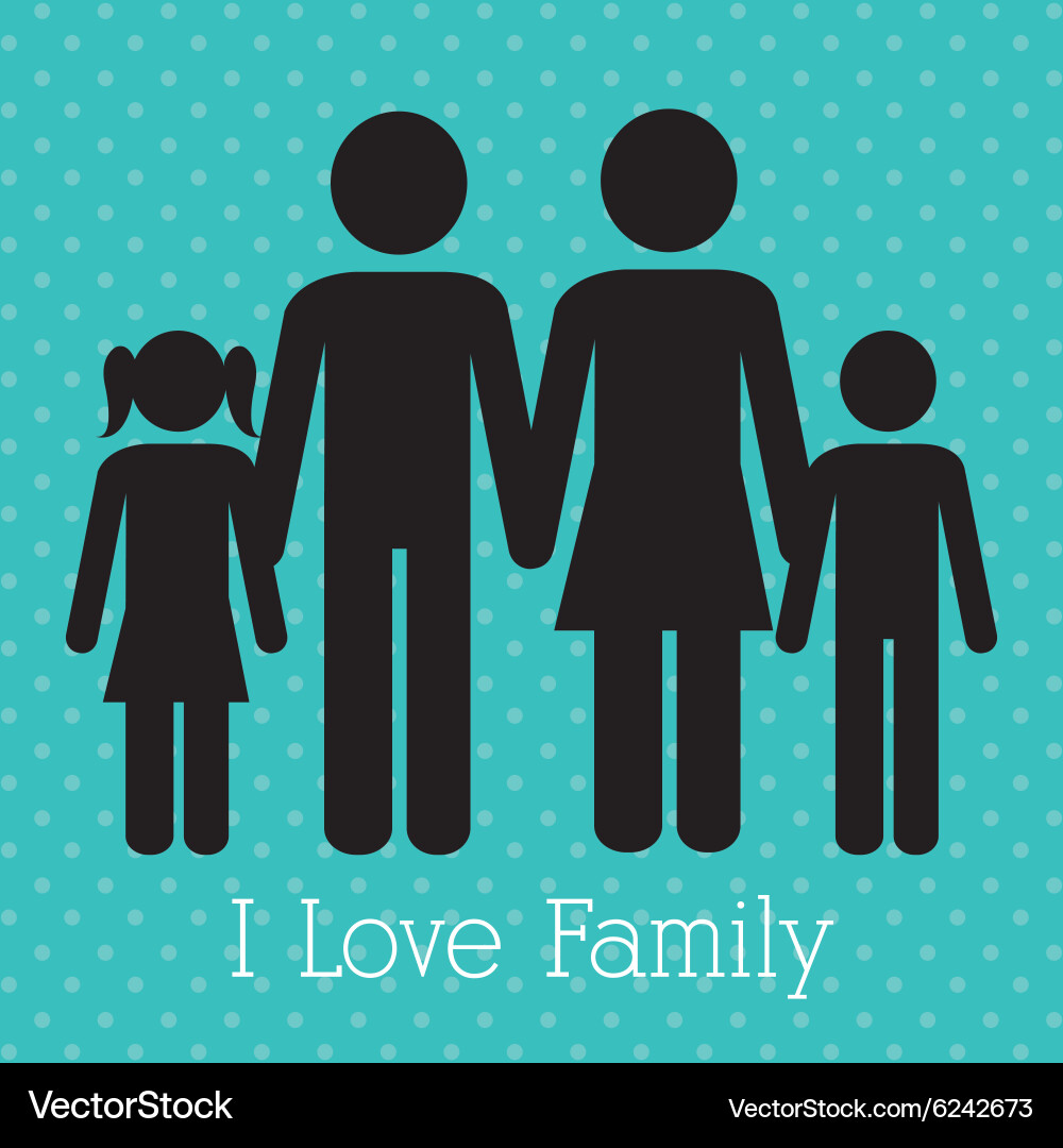 Family and home Royalty Free Vector Image - VectorStock