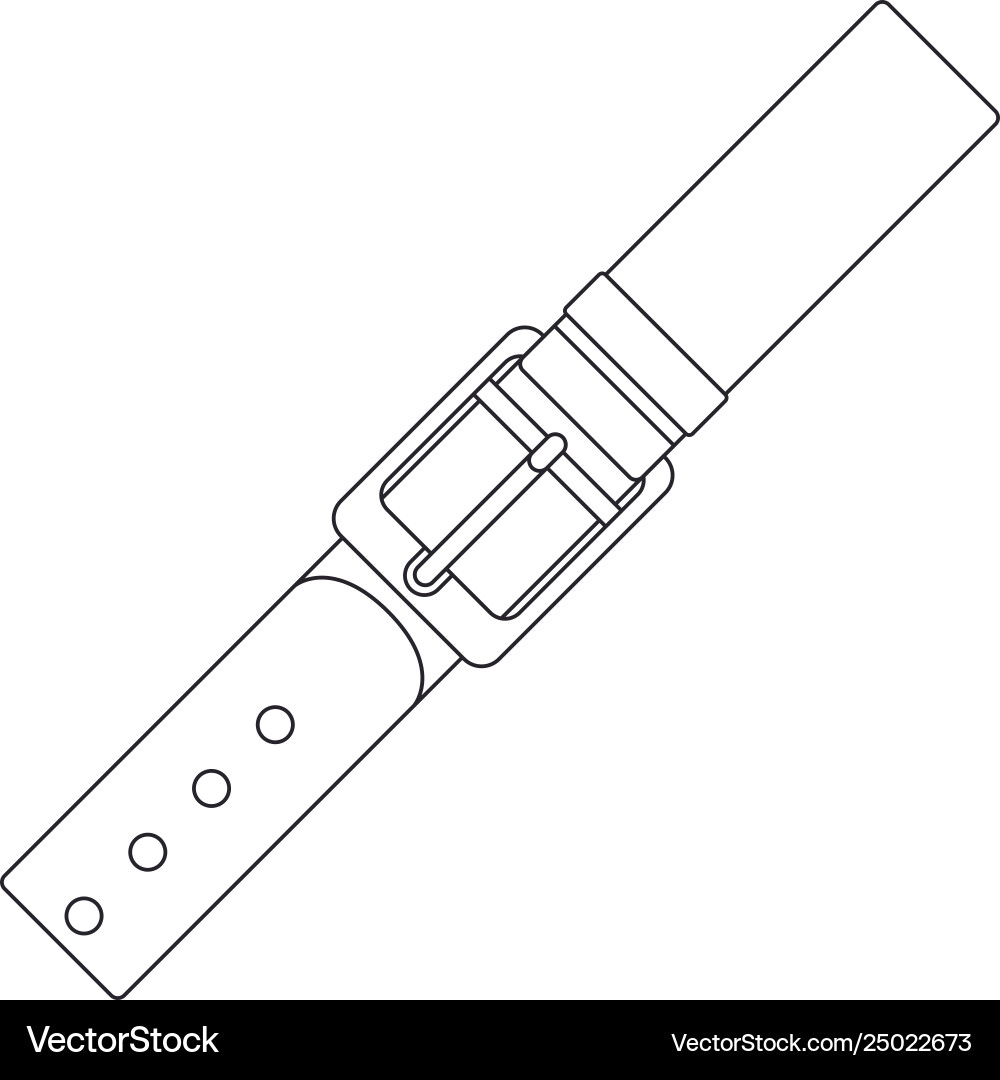 Masculine elegant belt icon Royalty Free Vector Image