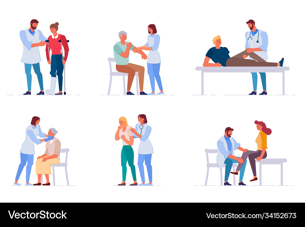 Patient is a doctor appointment Royalty Free Vector Image