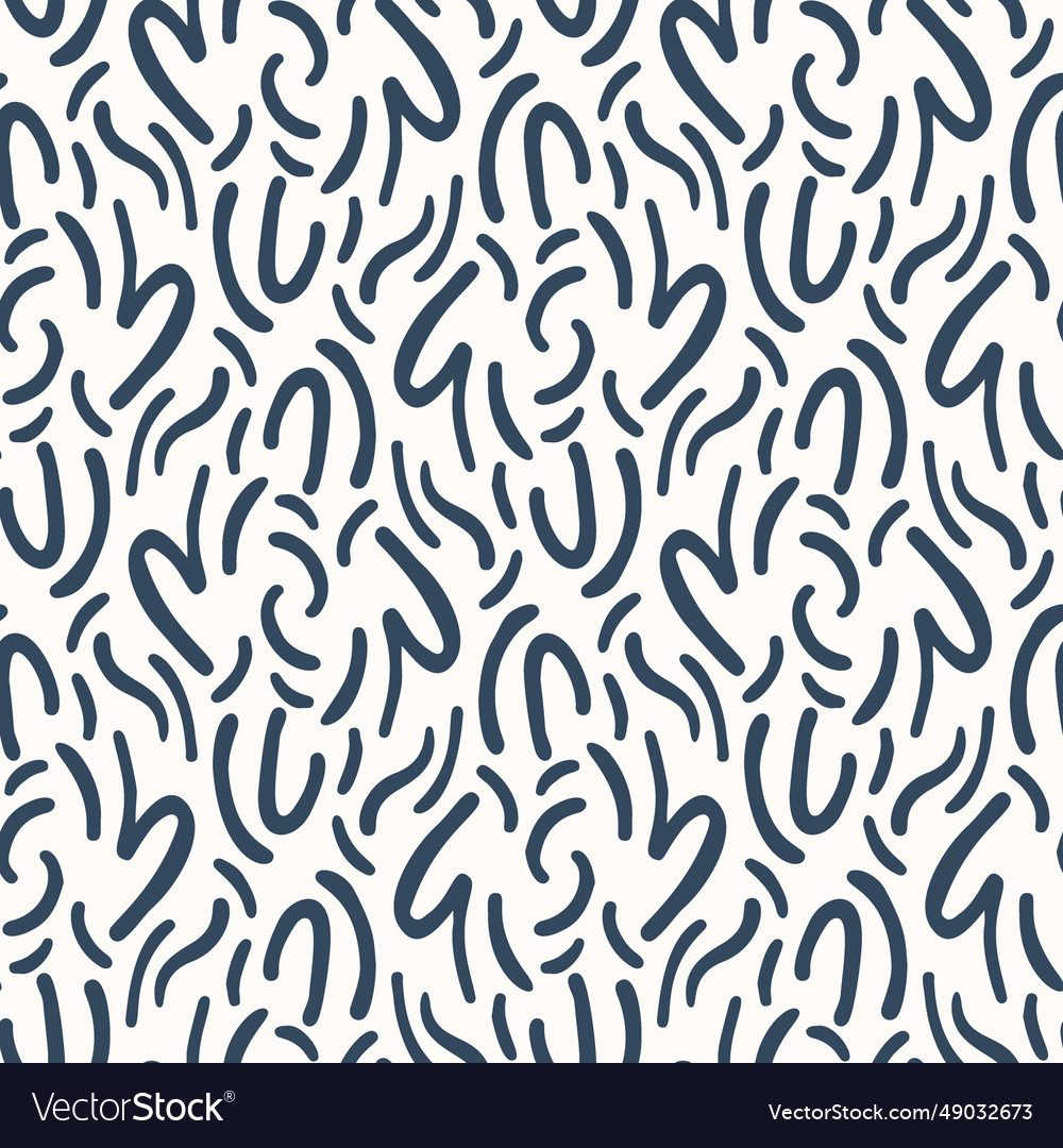 Seamless pattern with a simple abstract drawing Vector Image