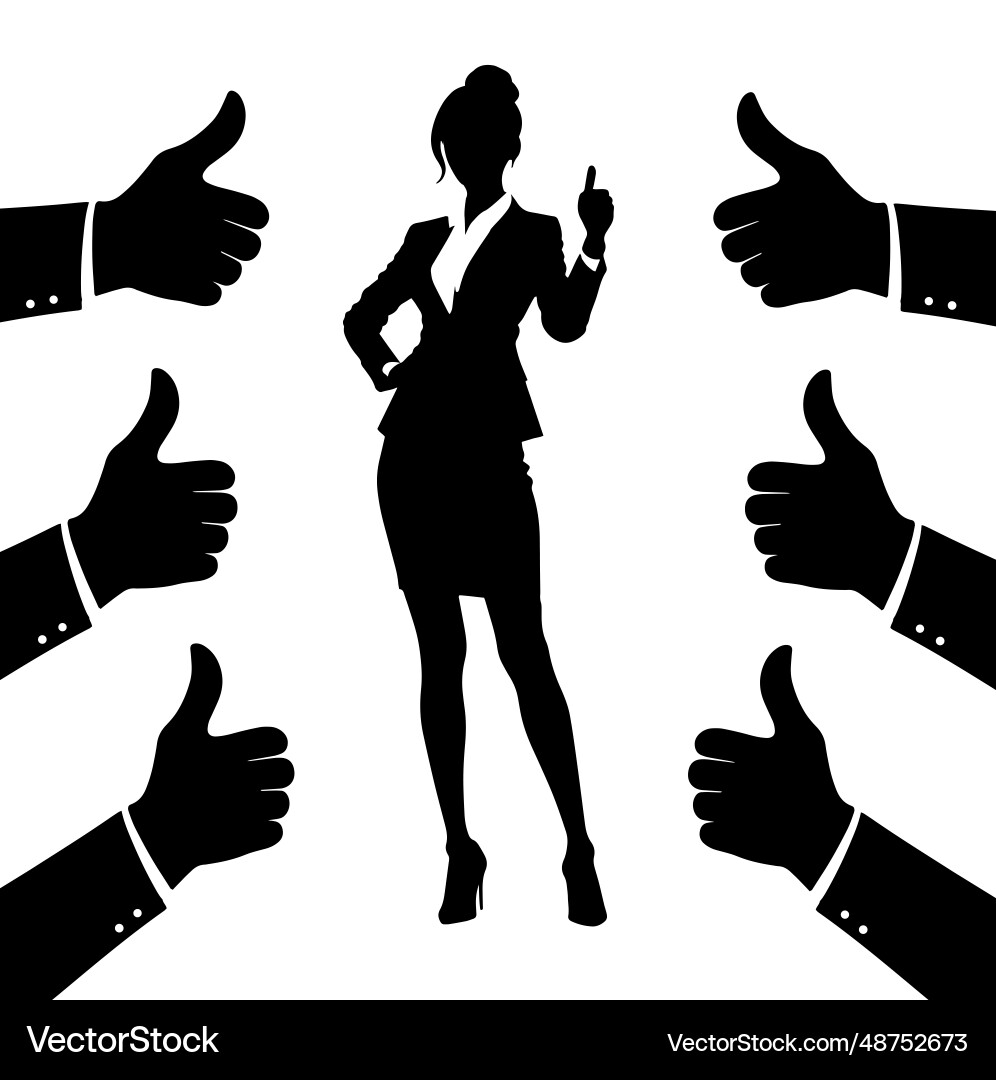 Successful business woman Royalty Free Vector Image